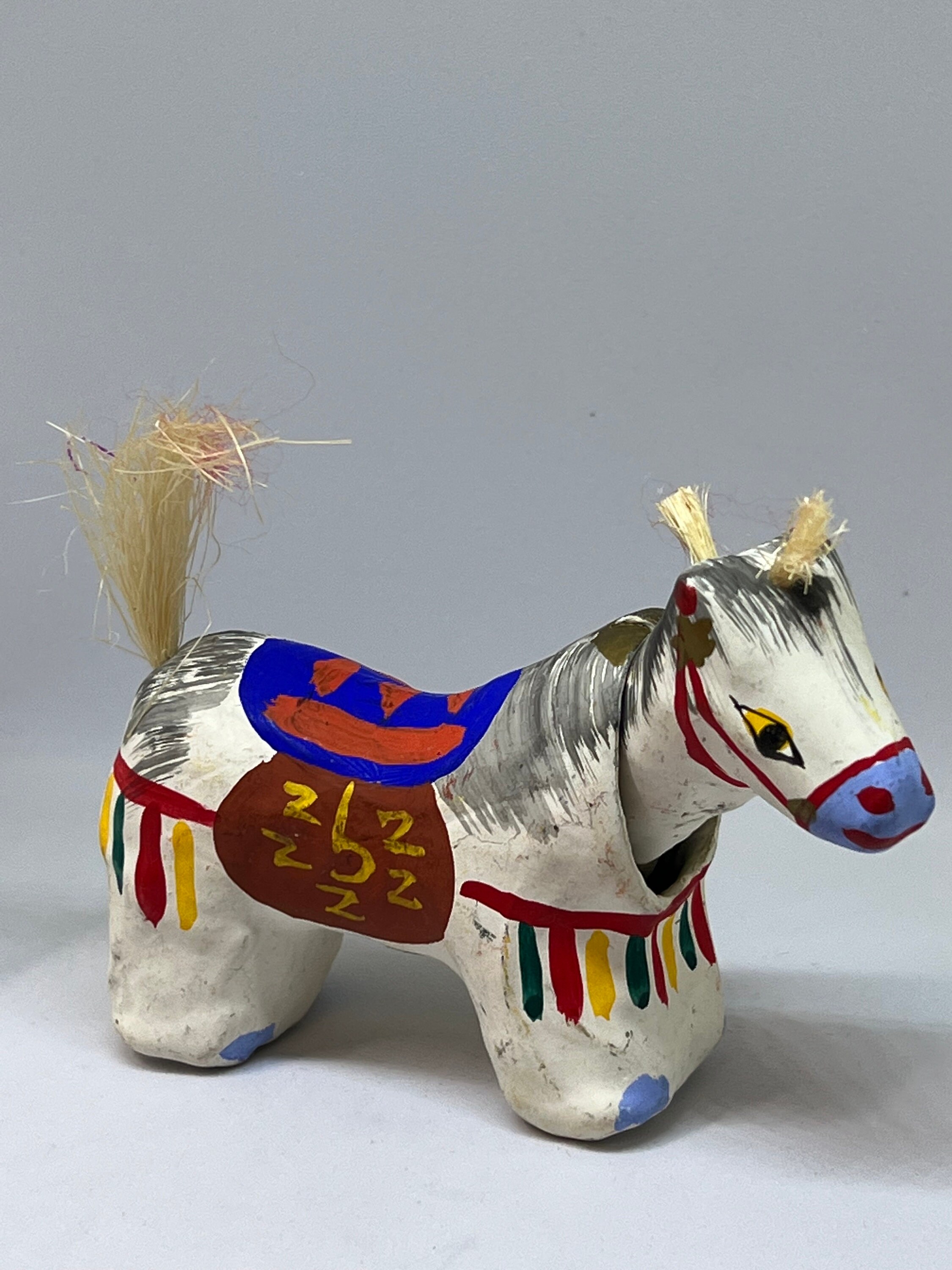 Japanese Folk Art — Papier Mache — White Horse - Etsy