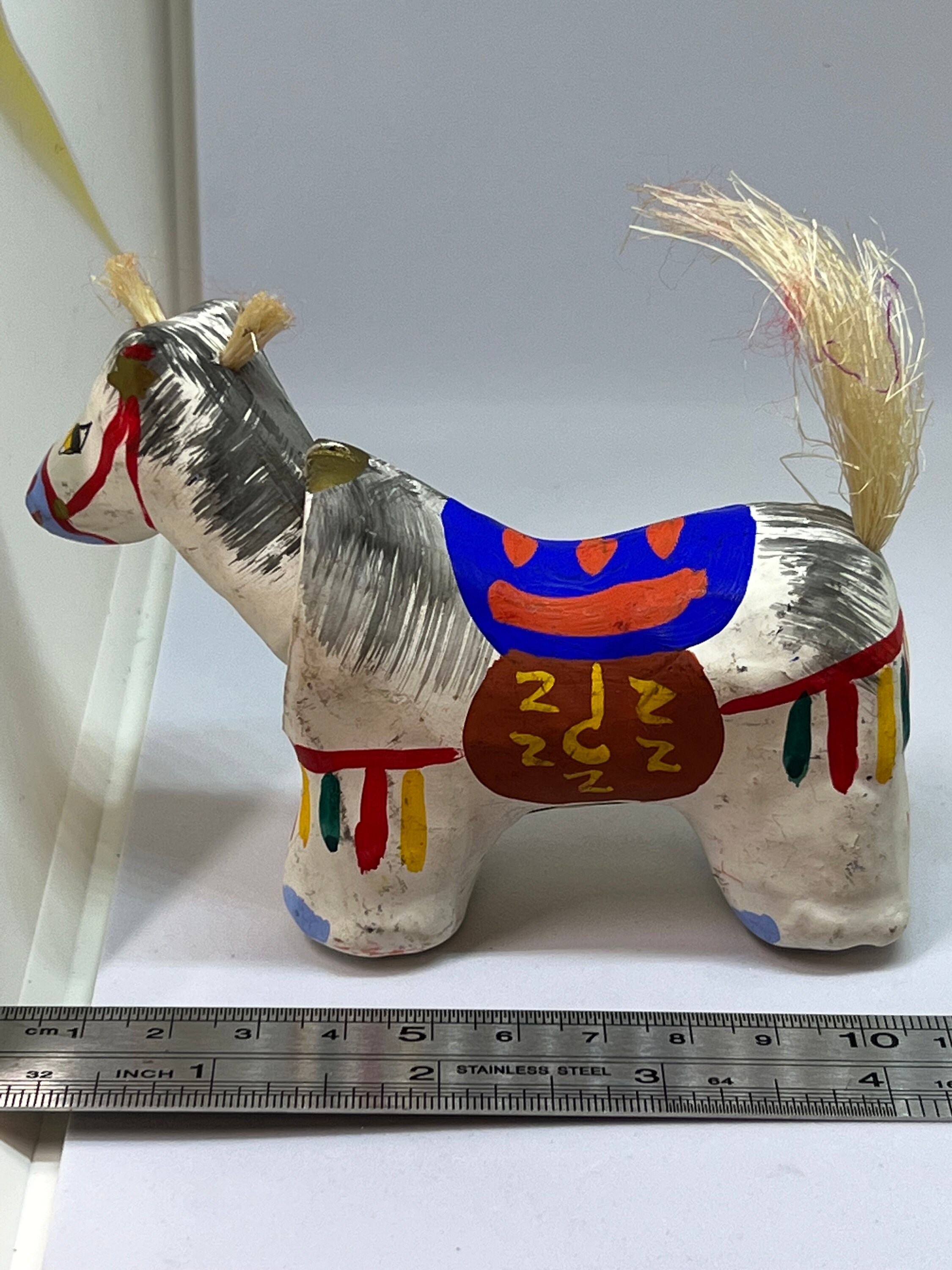Japanese Folk Art Papier Mache White Horse - Etsy