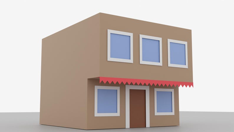 DIY Papercraft Store PDF Model - Etsy