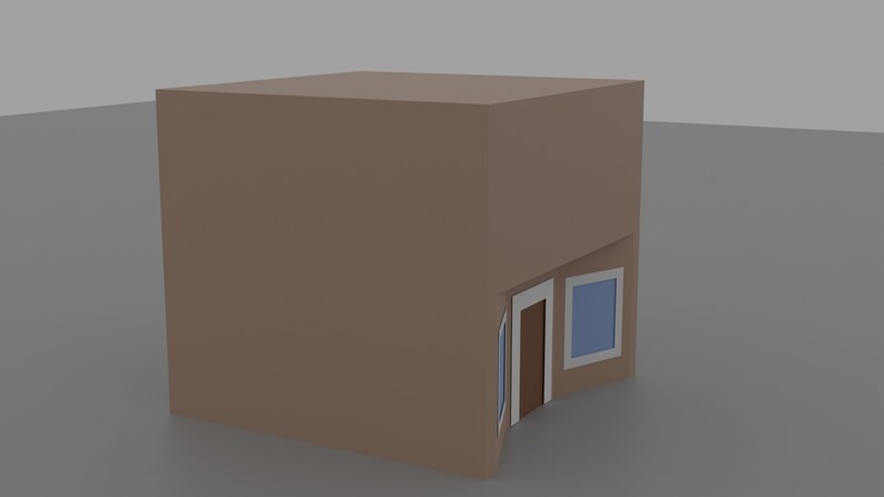 DIY Papercraft Storefront PDF Model - Etsy