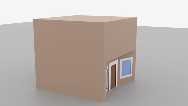 DIY Papercraft Storefront PDF Model - Etsy