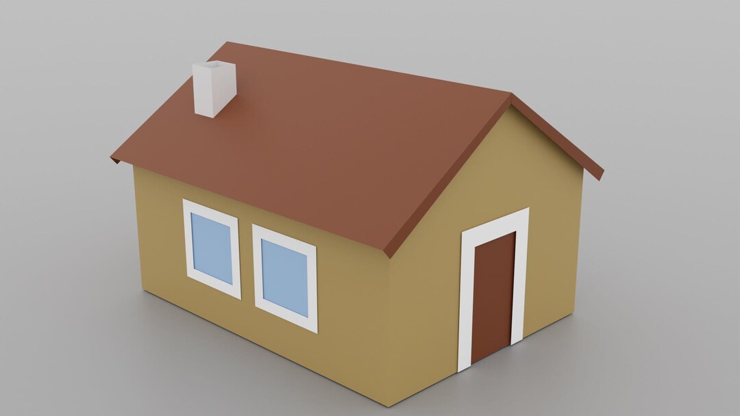 Papercraft DIY House PDF Model - Etsy