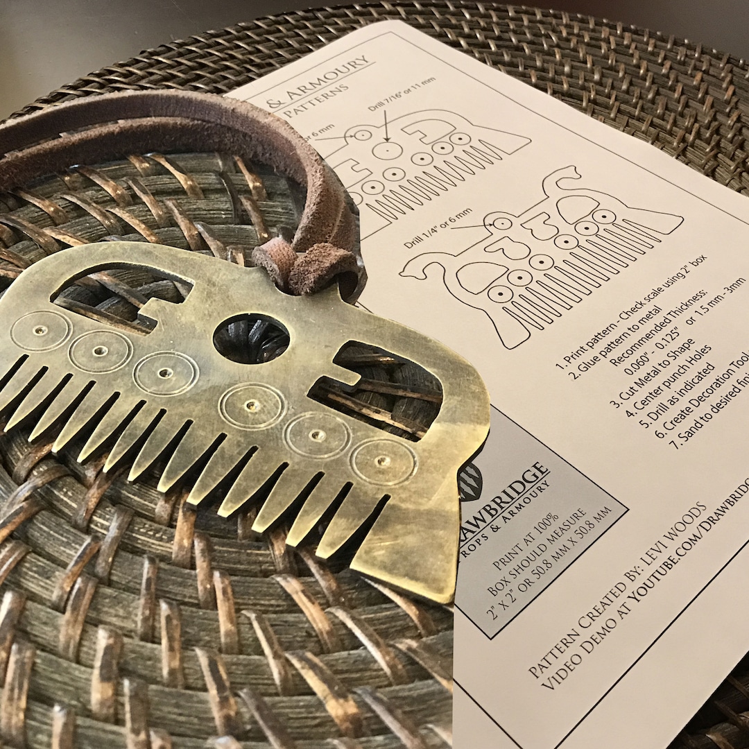Viking Beard Comb *** DIY Pattern*** - Etsy