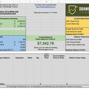 Options Strategy: Wheel Options Tracker - Etsy
