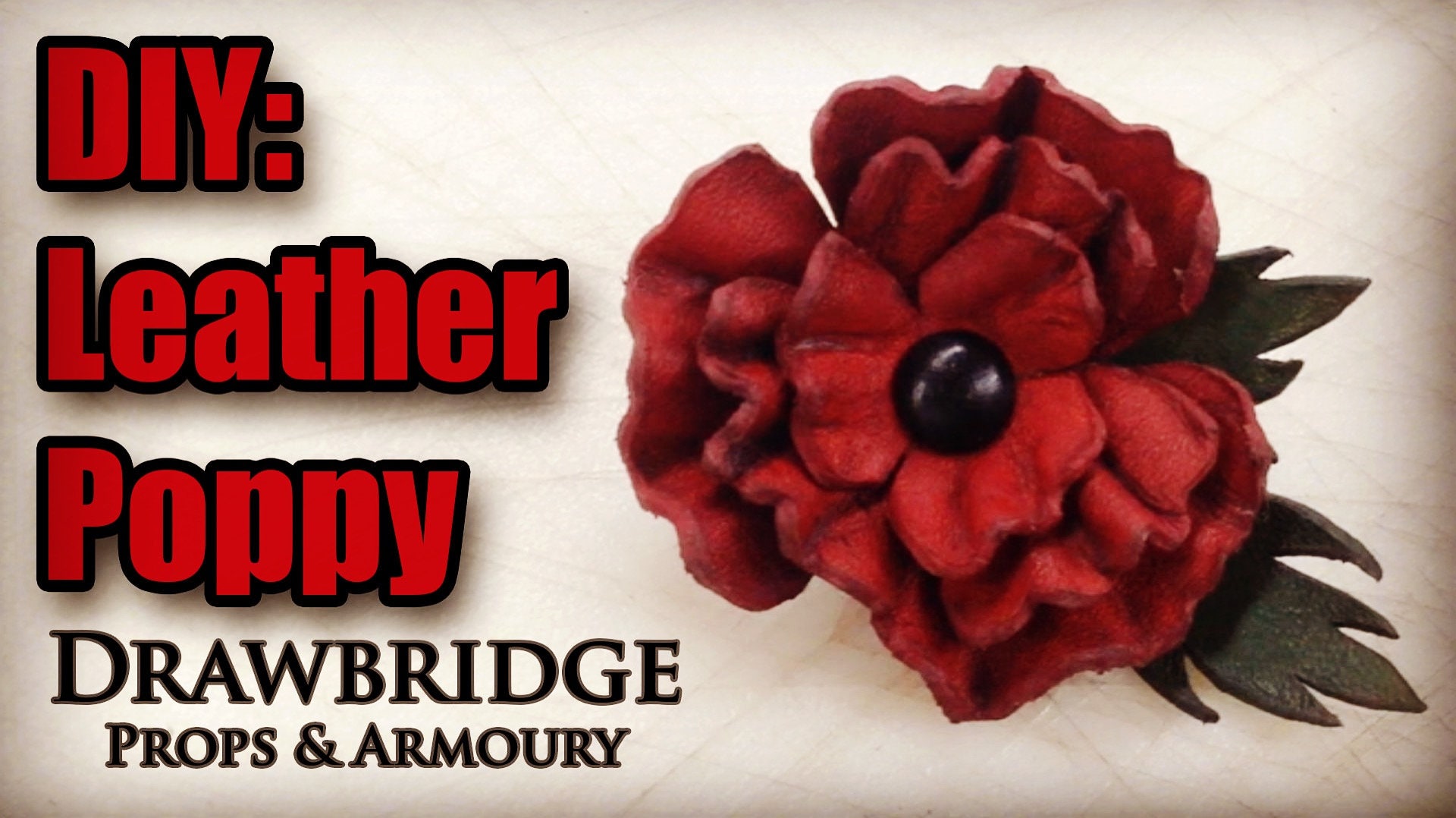 Leather Flower Poppy Pattern *** DIY Digital Pattern*** - Etsy