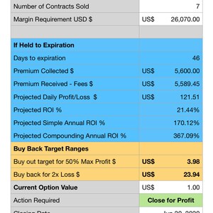 Quick Option Calculator and Currently Open Options Tracking Spreadsheet ...