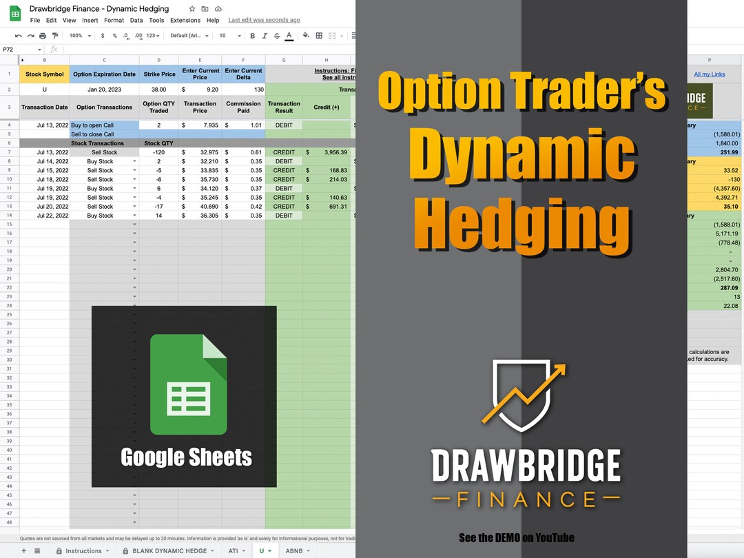 Options: Dynamic Hedge Record Keeper - Etsy