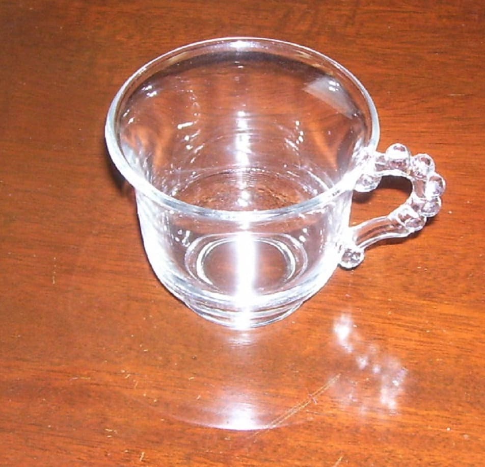 CANDLEWICK Cup & Saucer Footed Vintage Made by Imperial | Etsy