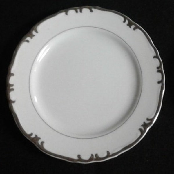 China White Silver Dinner Plate - Etsy