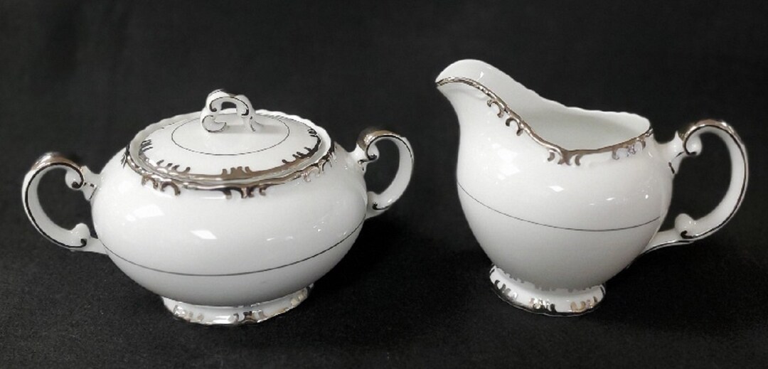Baronet, Creamer & Sugar PAIR, 4 in Tall, by Gold China of Japan ...