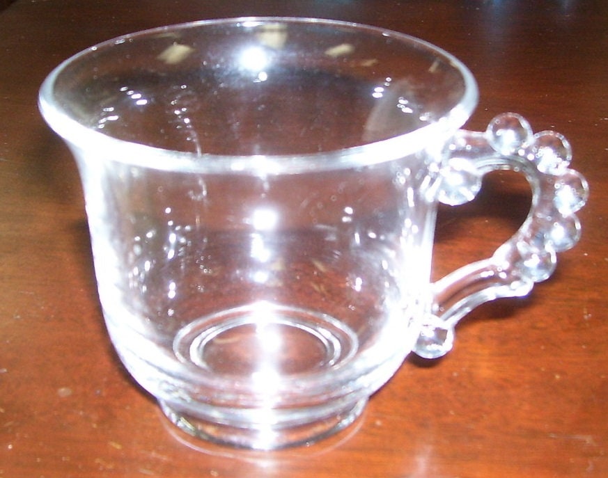 CANDLEWICK Cup & Saucer Footed Vintage Made by Imperial | Etsy