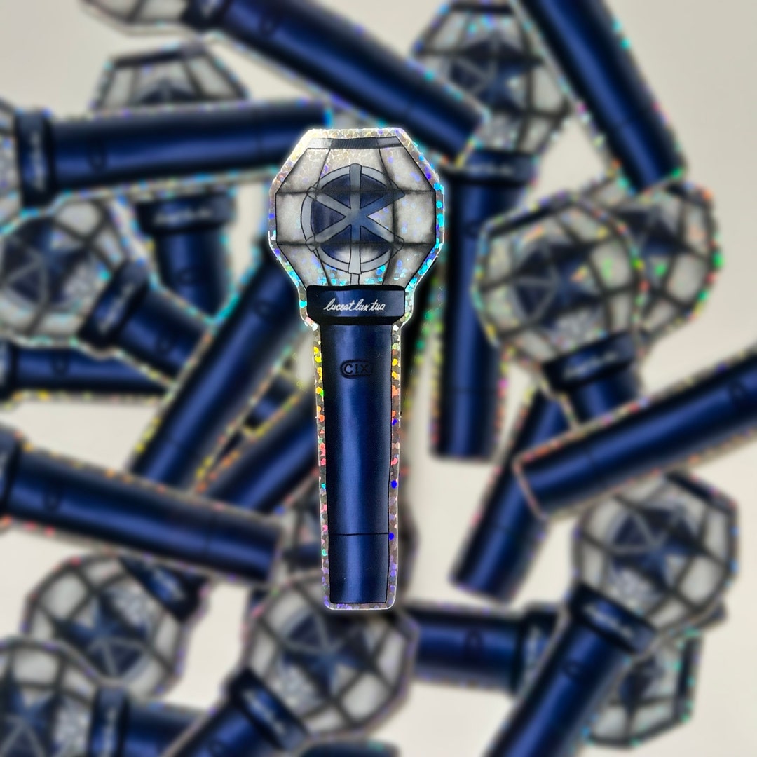 CIX Lightstick Sticker Glitter Fore-bong Kpop Sticker Luceat Lux Tua - Etsy