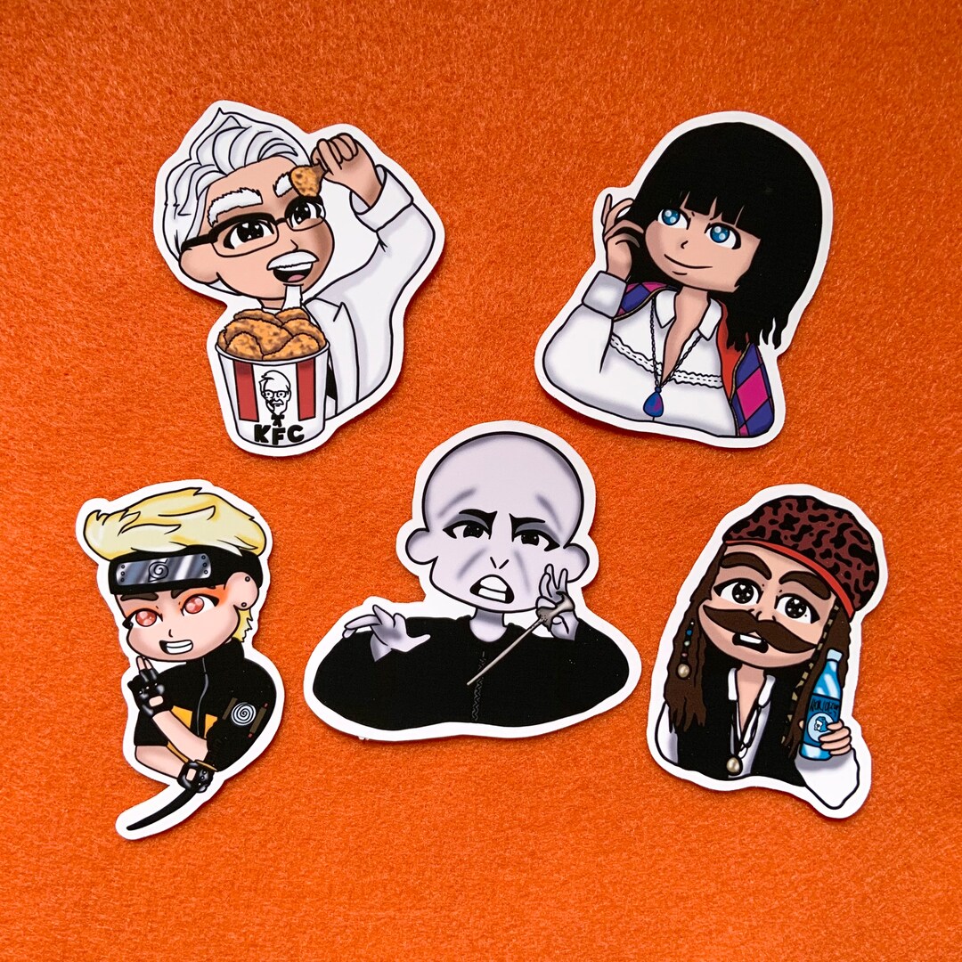 Shinee HALLOWEEN COSTUME STICKERS K-pop Halloween Party Sticker Set - Etsy