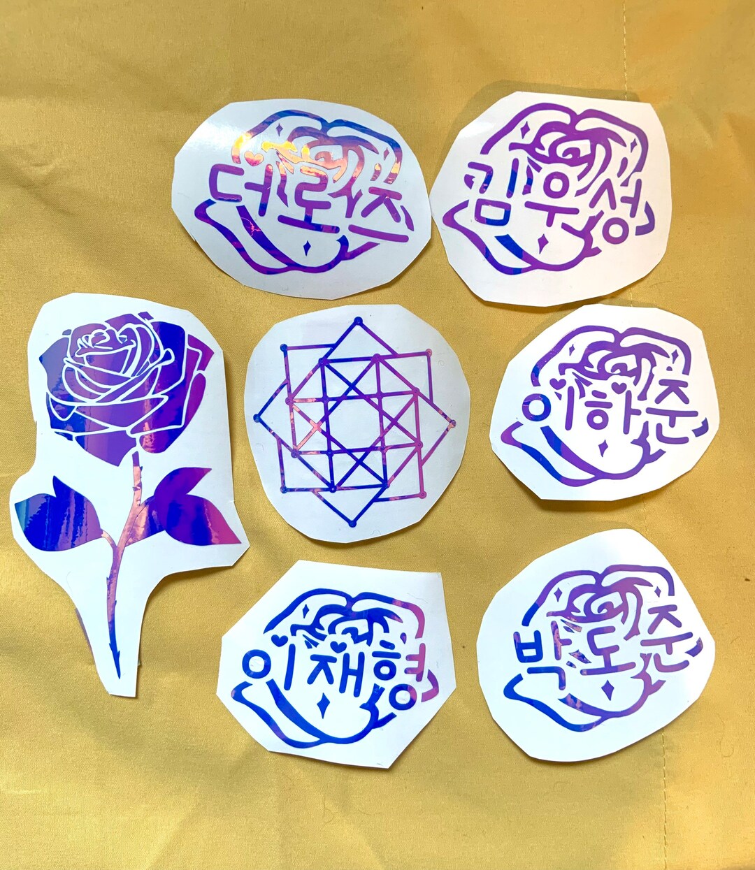 THE ROSE LIGHTSTICK Decal Black Rose Vinyl Decal for Light - Etsy