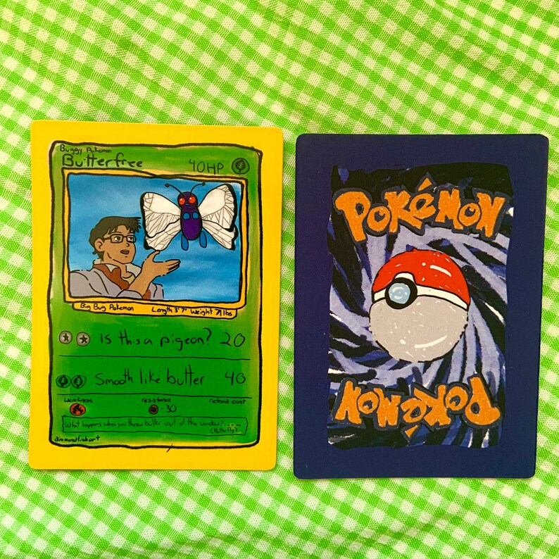 BADLY DRAWN POKEMON Cardscustom Meme Card Designs - Etsy