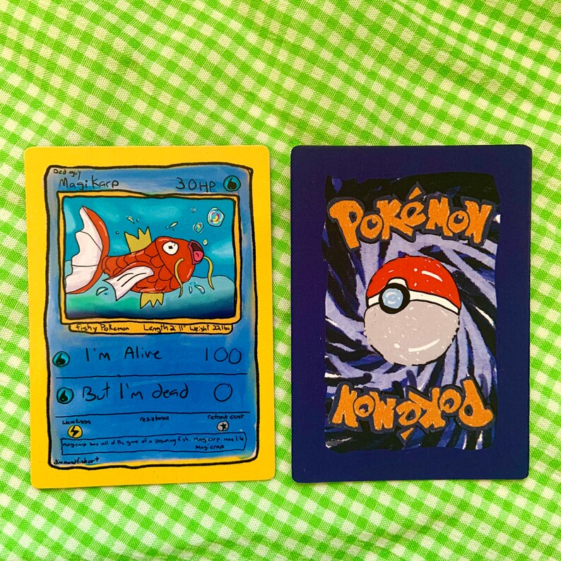 BADLY DRAWN POKEMON Cardscustom Meme Card Designs - Etsy