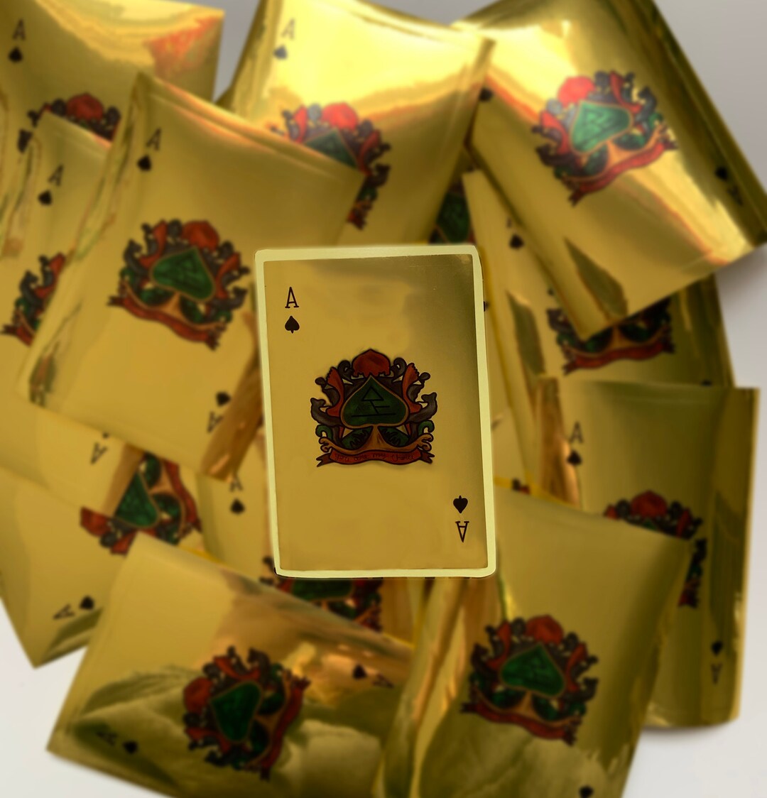 A.C.E UNDERCOVER PLAYING CARD Inspired Gold Foil Vinyl Sticker - Etsy