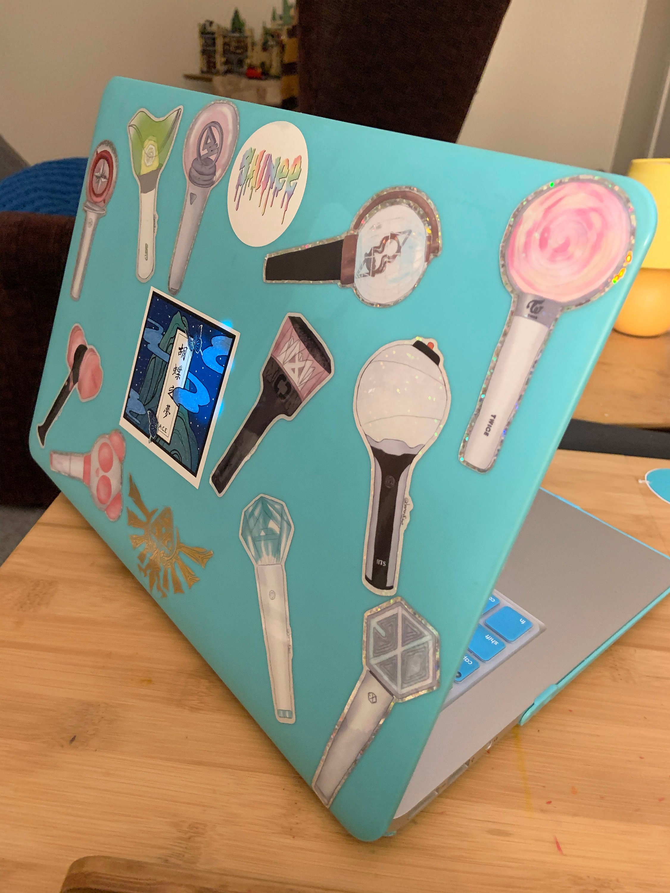 ATEEZ LIGHTSTICK STICKER Glitter Lightiny Kpop Sticker B-grade | Etsy