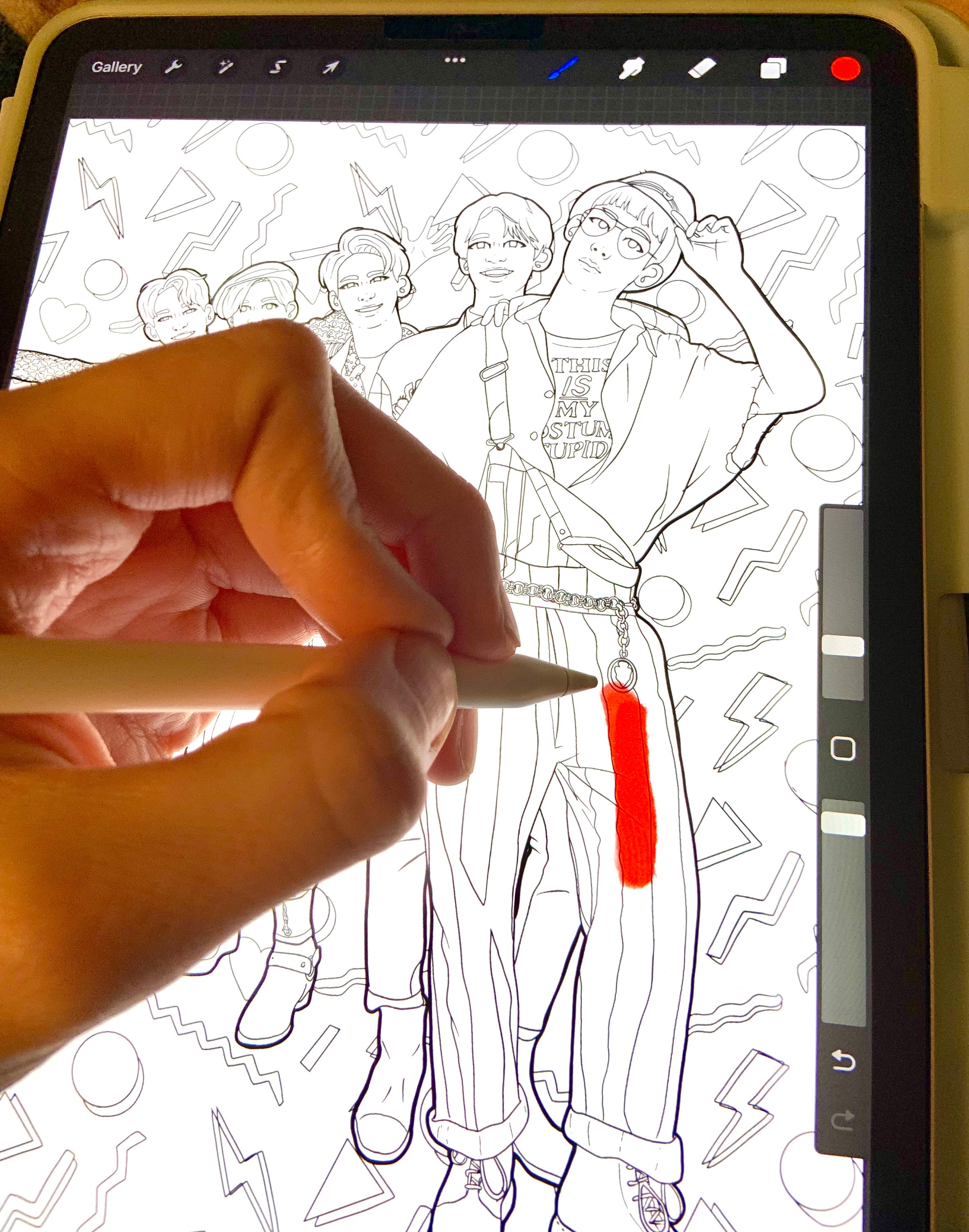 Shinee Light Stick Coloring Pages