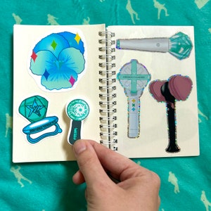 REUSABLE STICKER BOOK Ditto Bubbles and 90s Sticker Nostalgia 4x6 ...