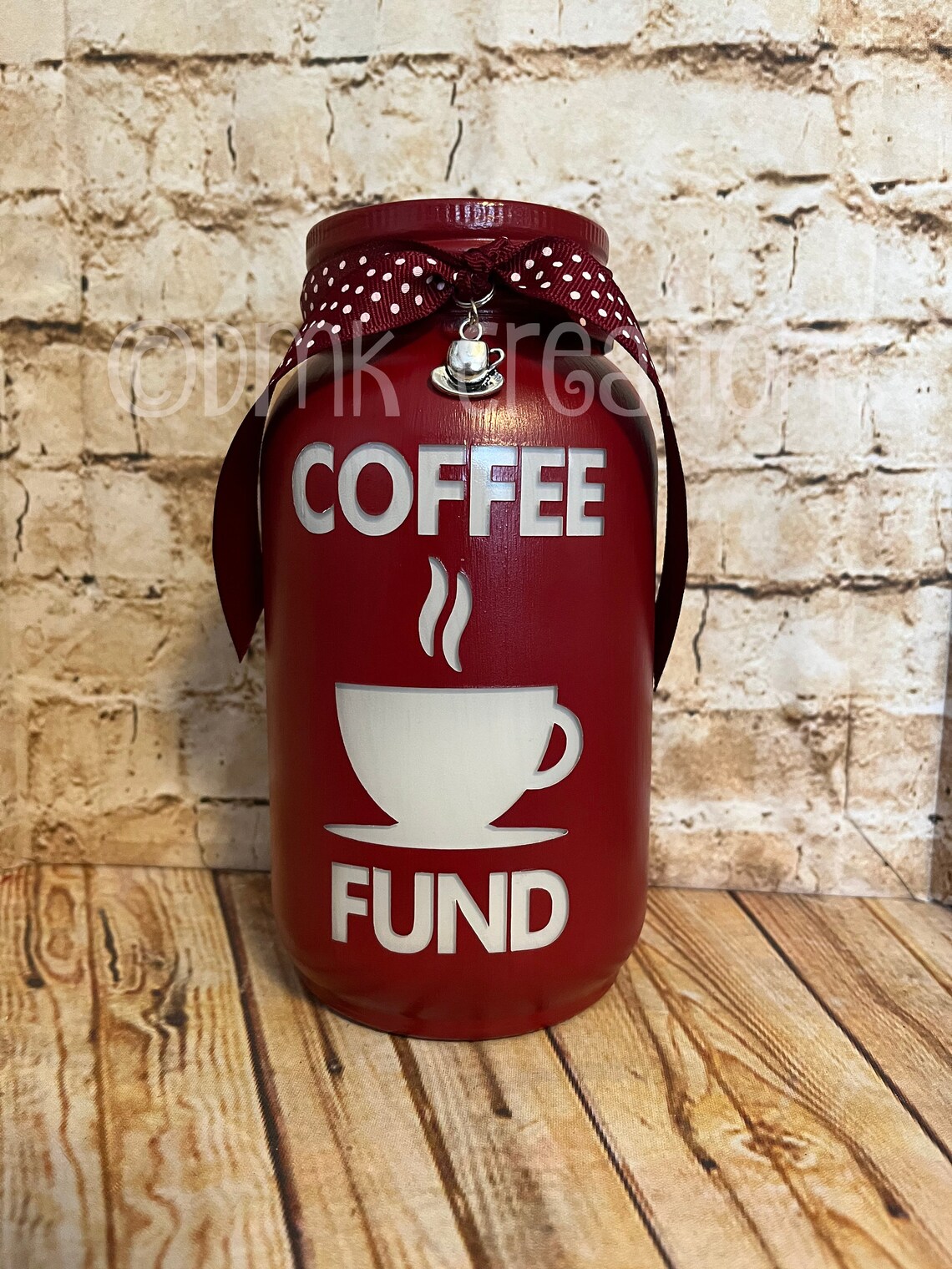 Coffee Fund Painted Mason Jar Bank Coffee Fund Coffee Bank | Etsy