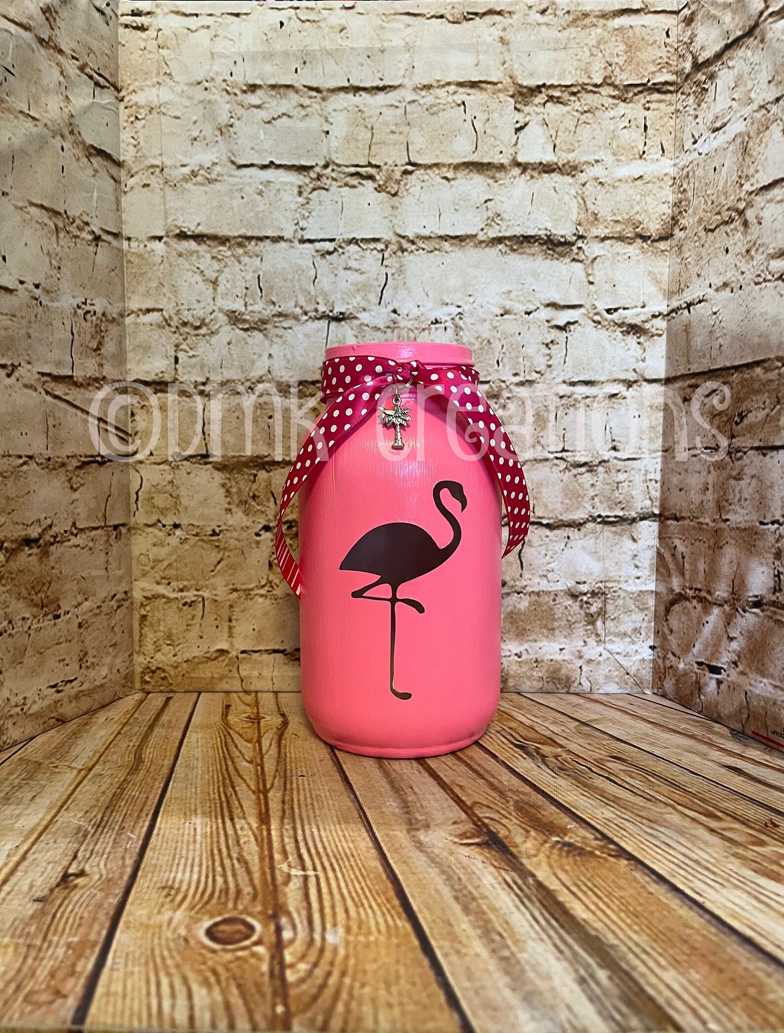 Flamingo Painted Mason Jar Tea Light Candle Holder, Flamingo, Painted ...