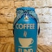 Coffee Fund Painted Mason Jar Bank, Coffee Fund, Coffee, Bank, Piggy ...