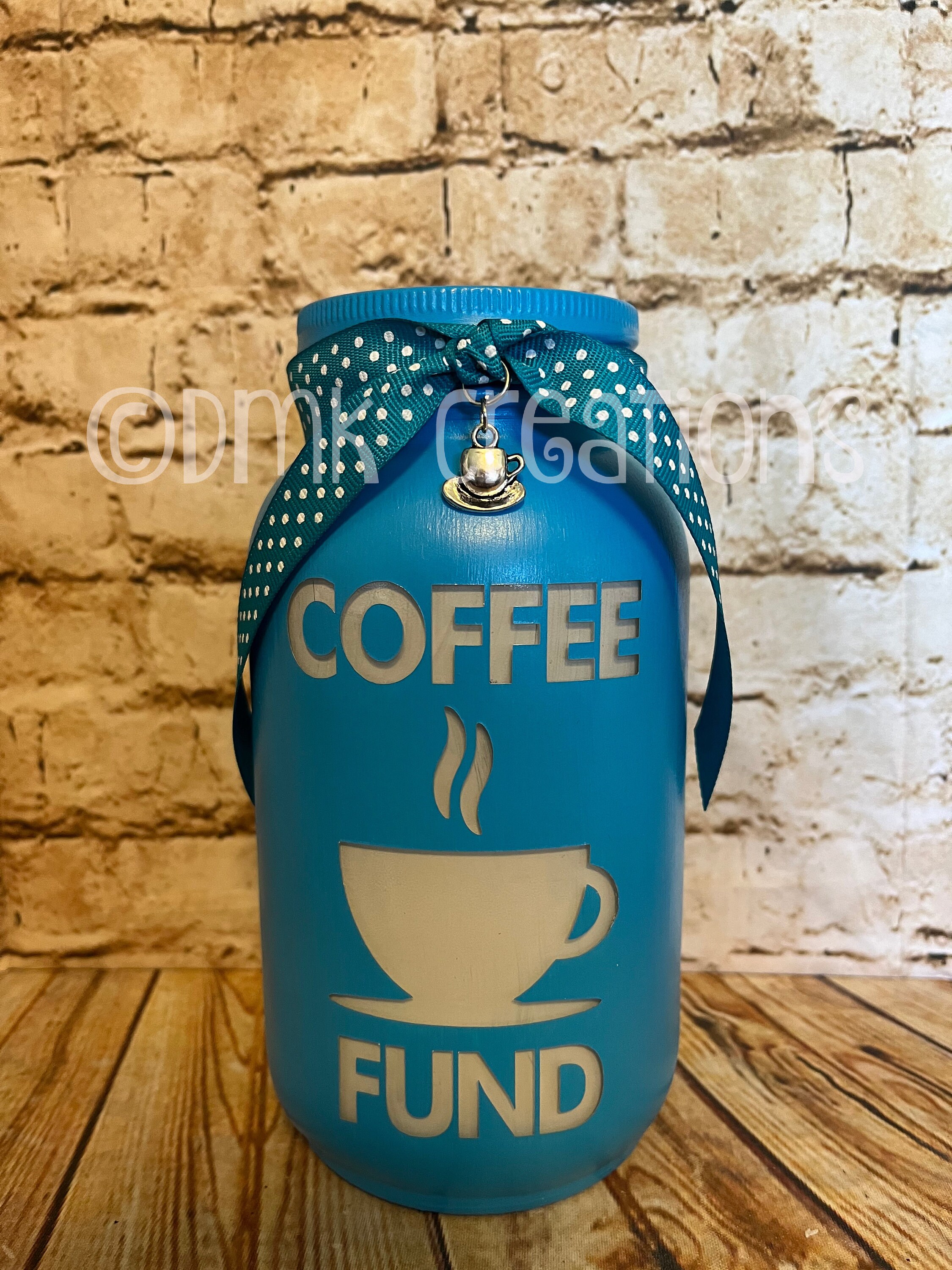 Coffee Fund Painted Mason Jar Bank Coffee Fund Coffee Bank | Etsy