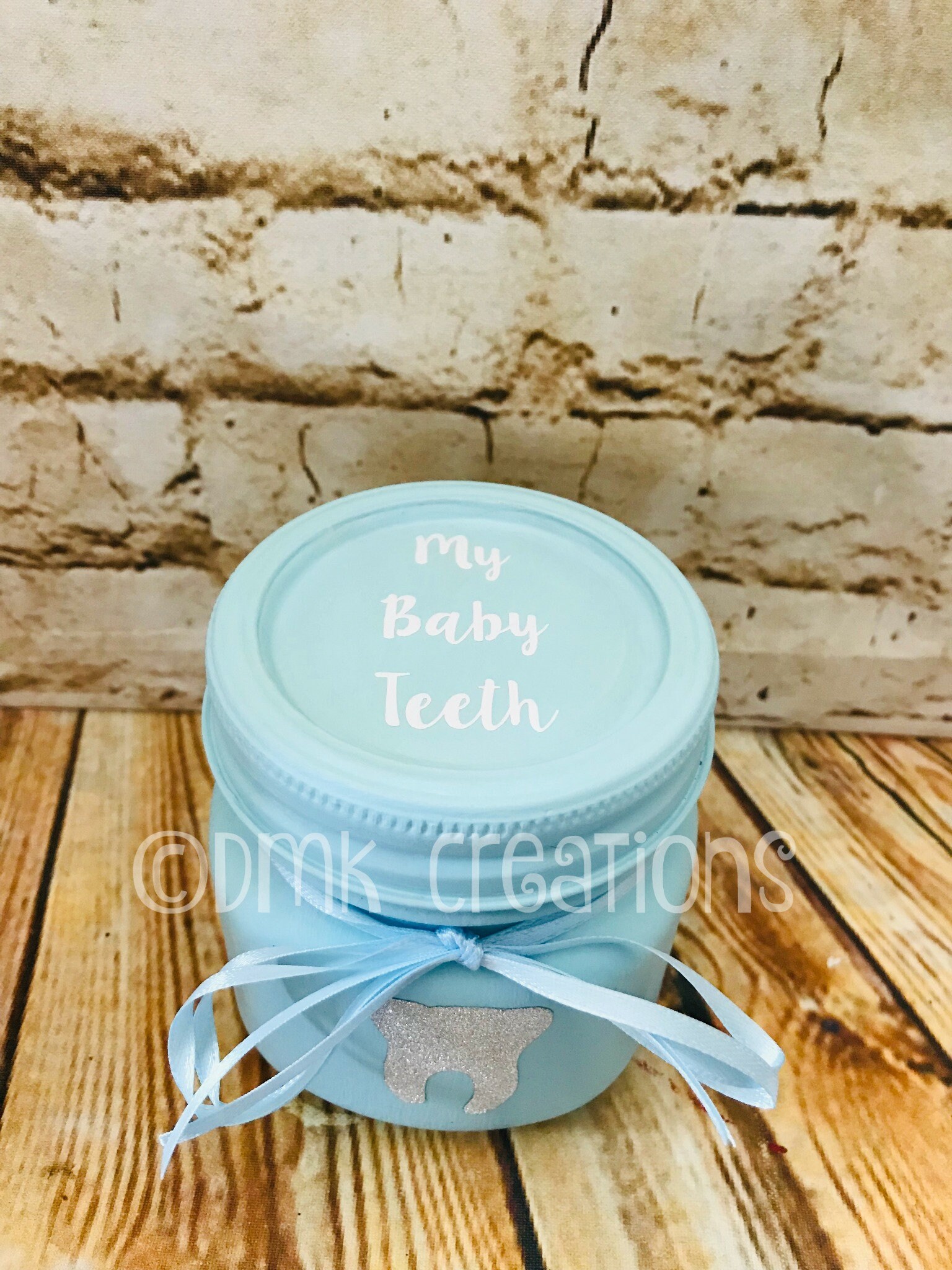 Baby Tooth Keepsake Painted Mason Jar Baby Tooth Jar Tooth | Etsy