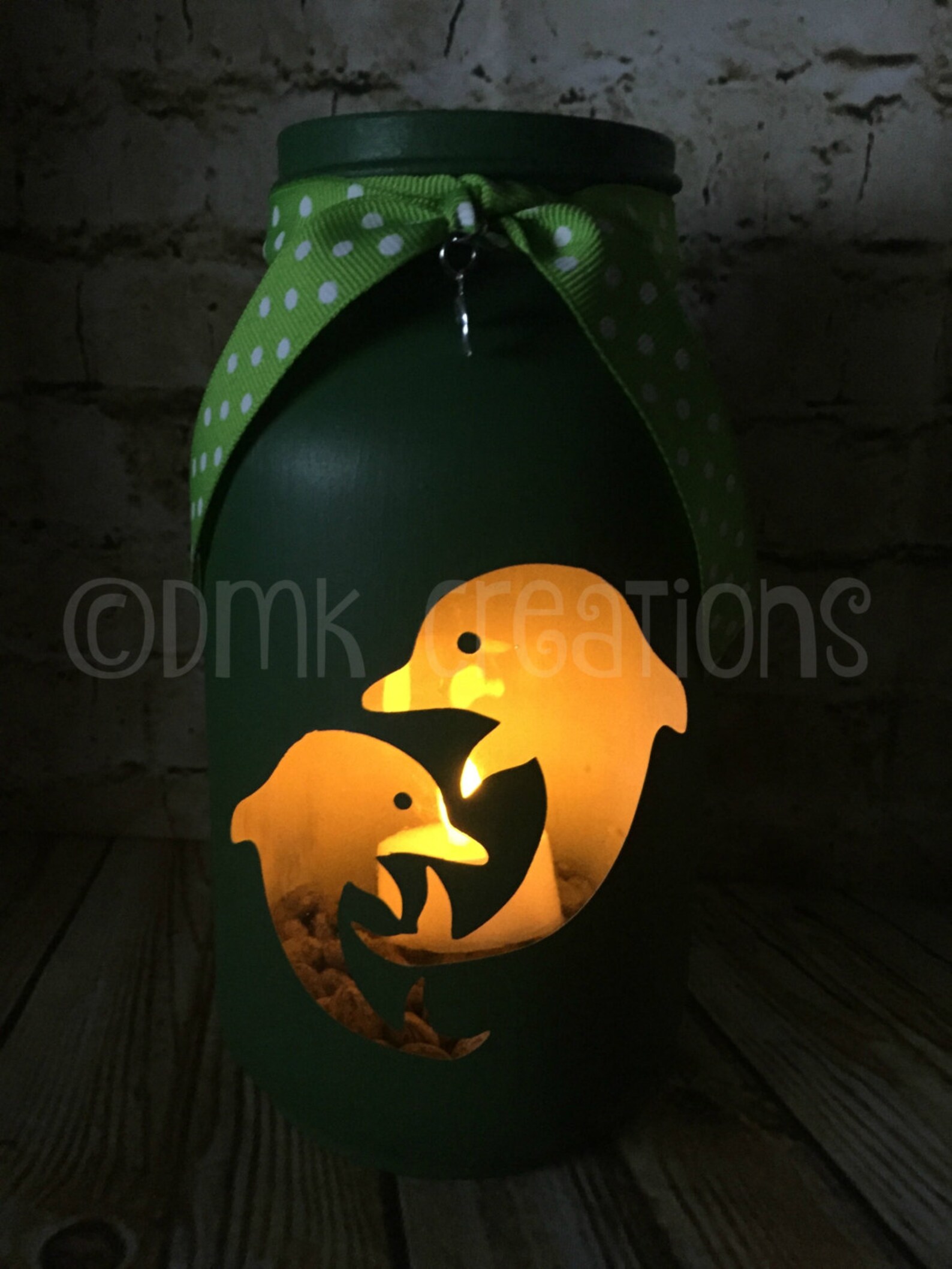 Dolphin Painted Mason Jar Tea Light Candle Holder Dolphin - Etsy