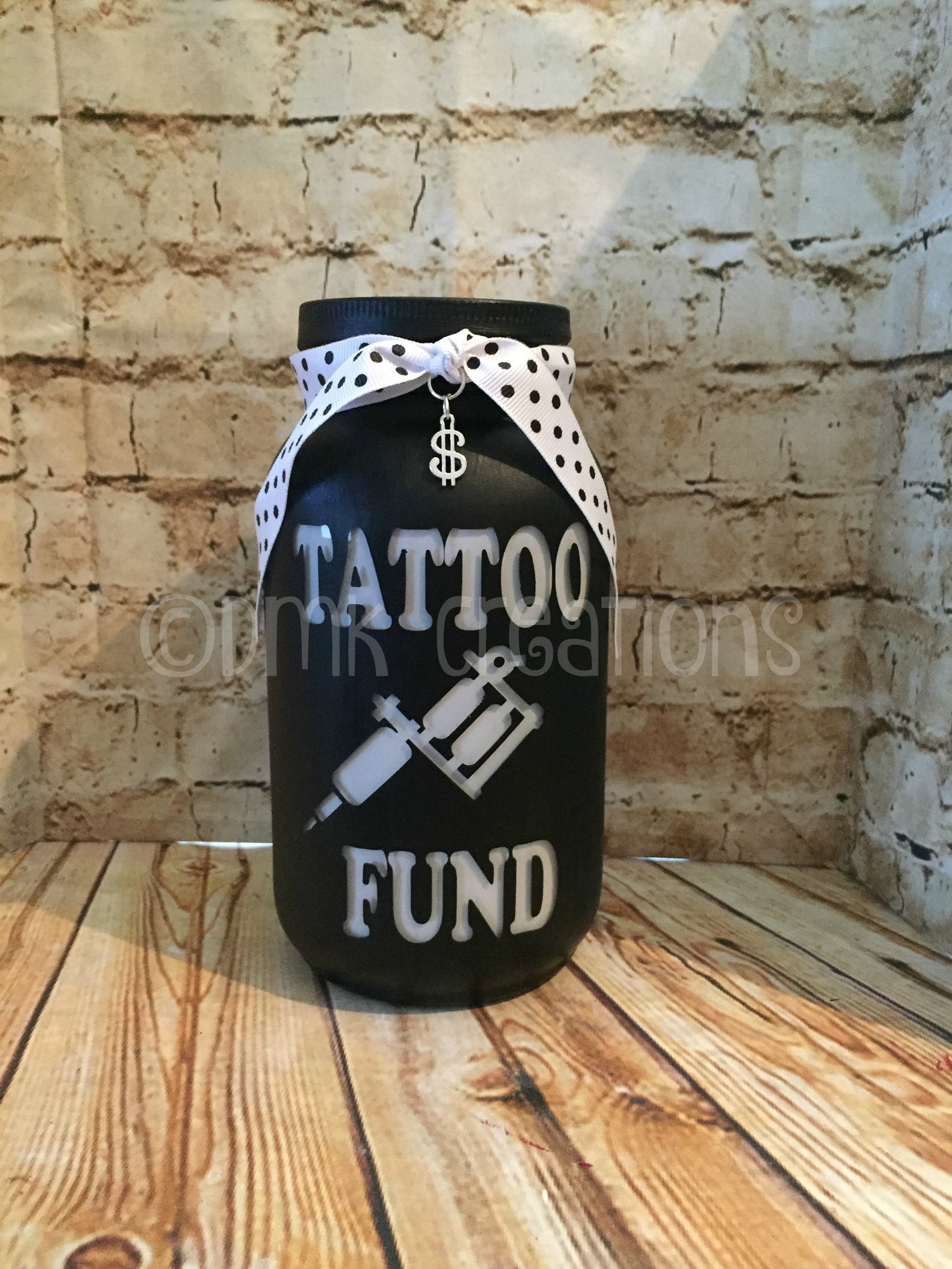 Tattoo Fund Painted Mason Jar Tattoo Fund Tattoo Fund Bank - Etsy