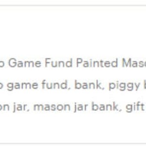 Video Game Fund Painted Mason Jar Bank, Video Game, Video Game Fund ...