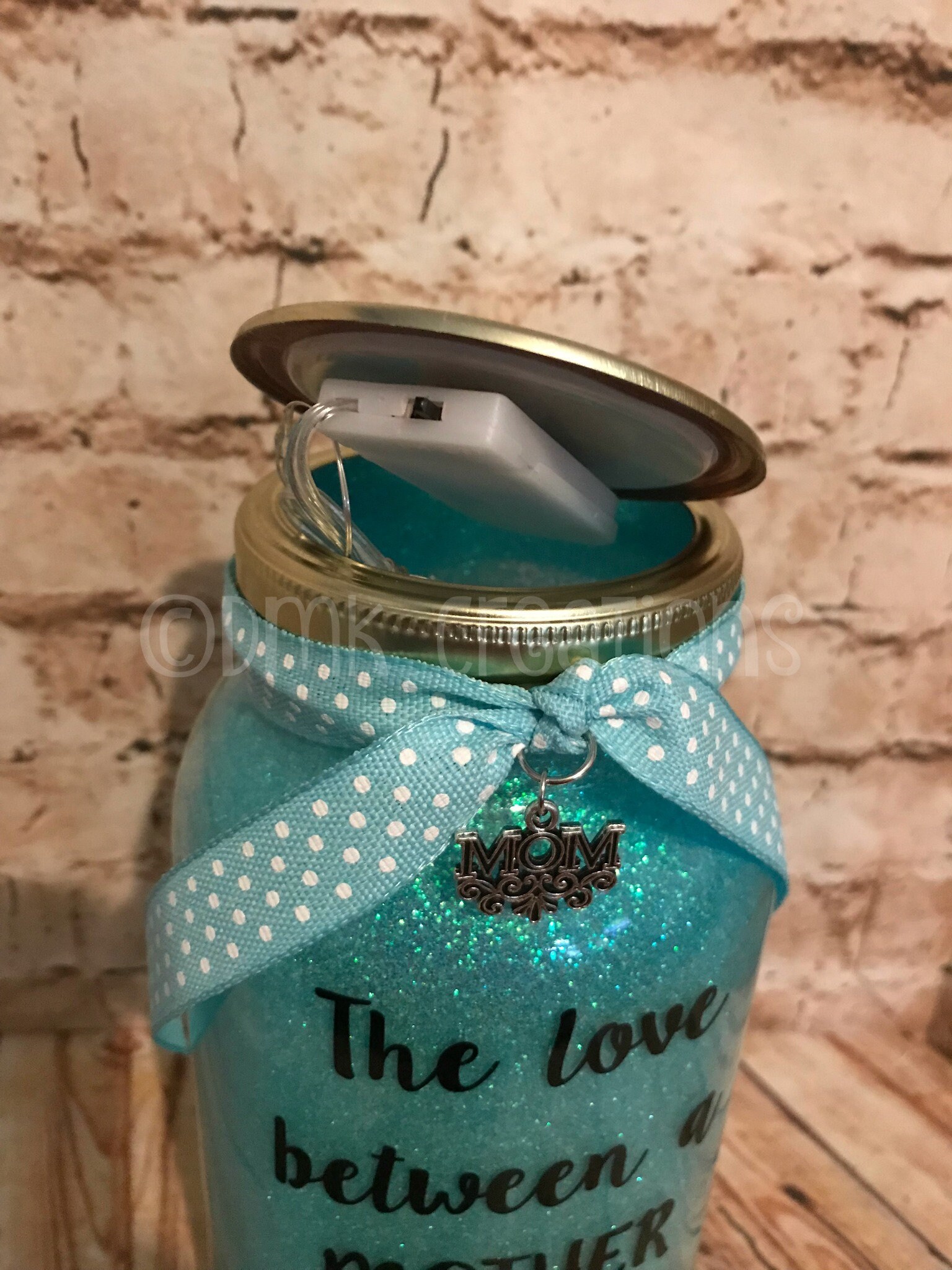 Mother Mason Jar Glitter Light, Mason Jar, Mother and Daughter, Night ...