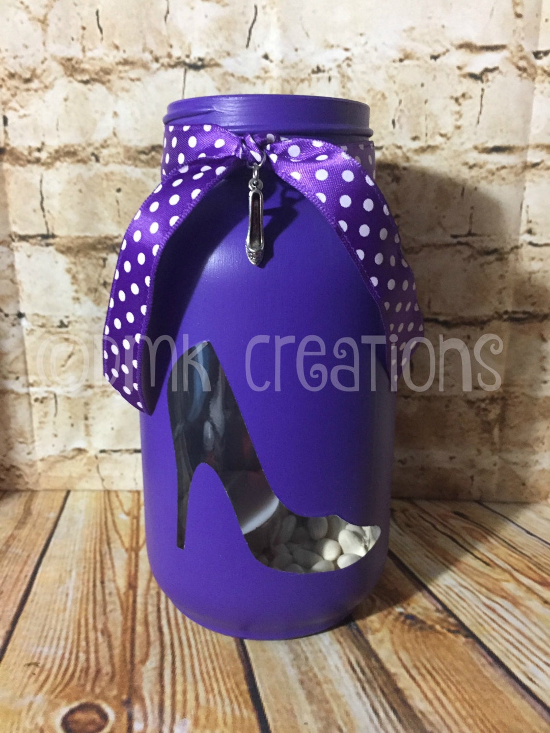 High Heel Painted Mason Jar Tea Light Candle Holder, Painted Mason Jar ...