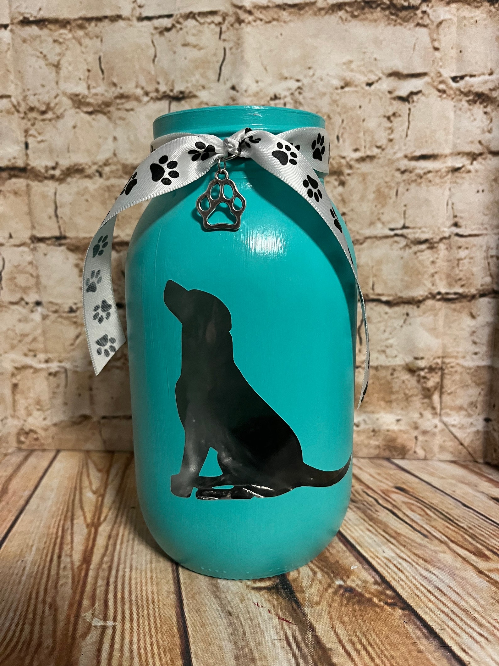Labrador Retriever Mason Jar Tea Light Candle Holder, Lab, Dog, Tea ...