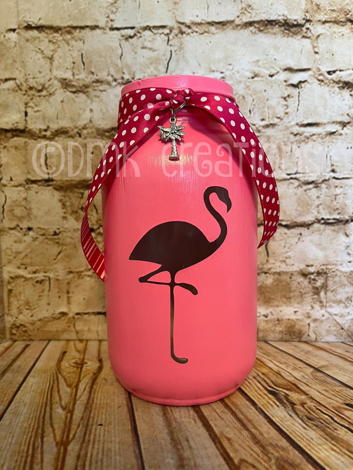 Flamingo Painted Mason Jar Tea Light Candle Holder, Flamingo, Painted ...