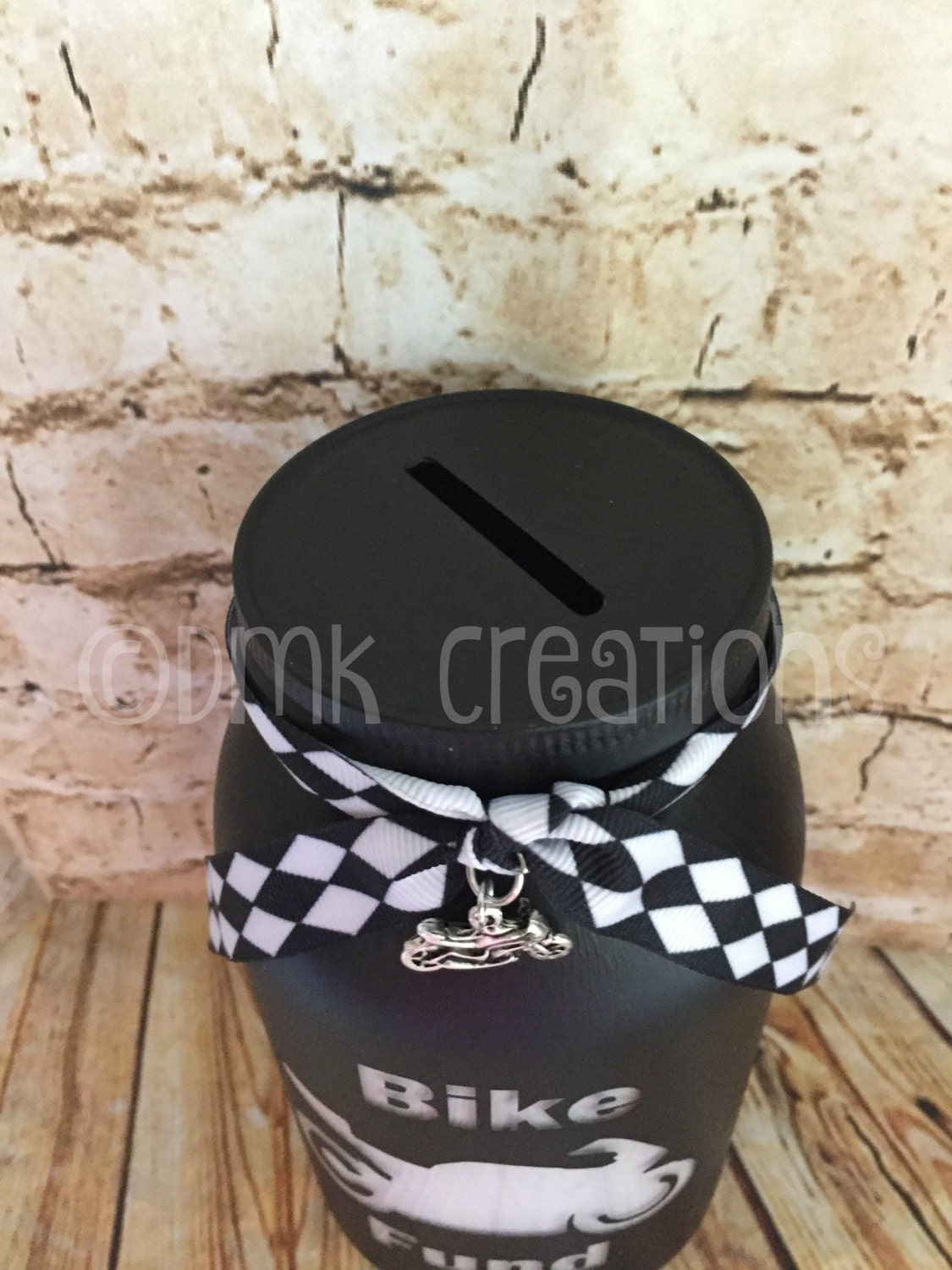 Bike Fund Painted Mason Jar Bank Motorcycle Fund Bike Fund | Etsy