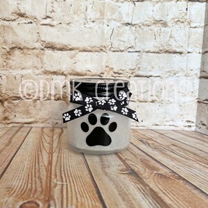 Paw Print Glitter Light Mason Jar, Mason Jar, Dog Paw Print, Cat Paw ...