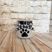 Paw Print Glitter Light Mason Jar, Mason Jar, Dog Paw Print, Cat Paw ...