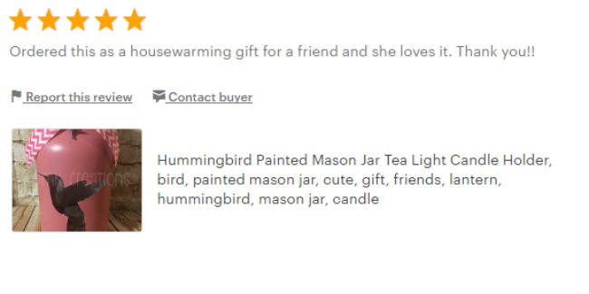 Hummingbird Painted Mason Jar Tea Light Candle Holder Bird | Etsy