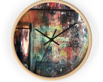 Abstract wall clock | Etsy