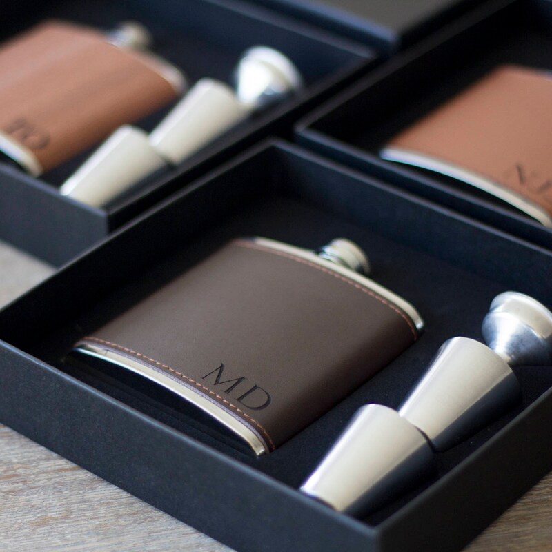 Monogram Flask - Etsy