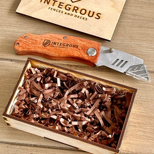 Personalized Utility Knife, Client Gift, Corporate Gift Mens Gift Box ...