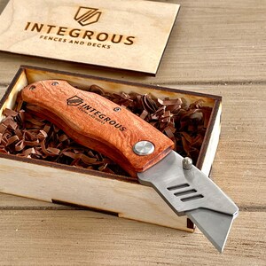 Personalized Utility Knife, Client Gift, Corporate Gift Mens Gift Box ...