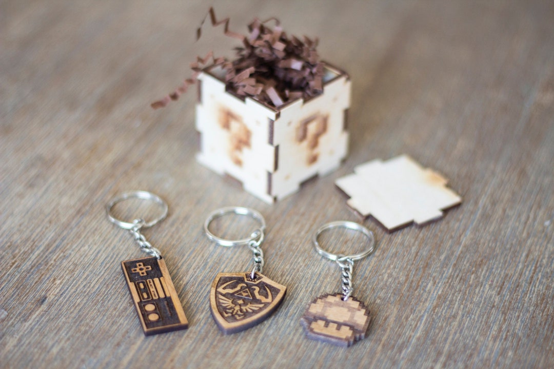 Geek Gift Retro 8 Bit Gamer Keychain Gift for Him, Men's Personalized ...