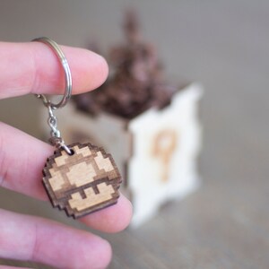 Geek Gift Retro 8 Bit Gamer Keychain Gift for Him, Men's Personalized ...