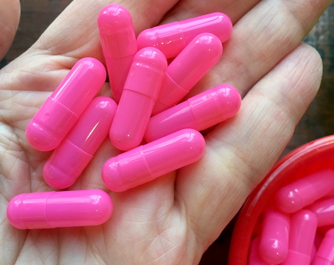 Empty Pink Gelatin Pill Capsules for Crafting, Resin - Etsy