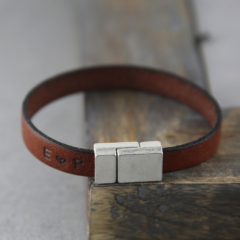 Personalized Leather Bracelet for Men Mens Custom Bracelet - Etsy Australia