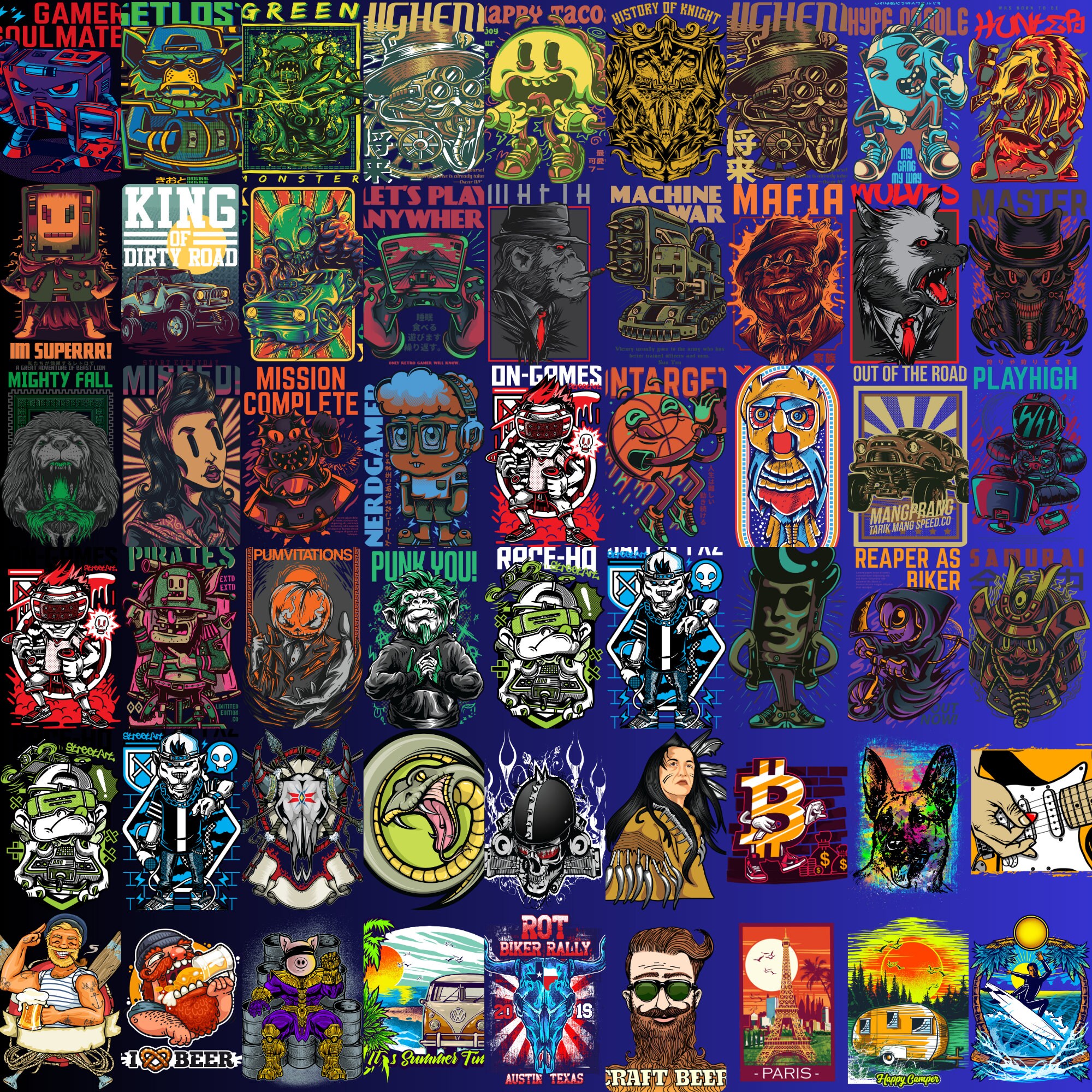 300 Graphics Design, Cool, Premium, High Quality Transparent PNG Bundle ...