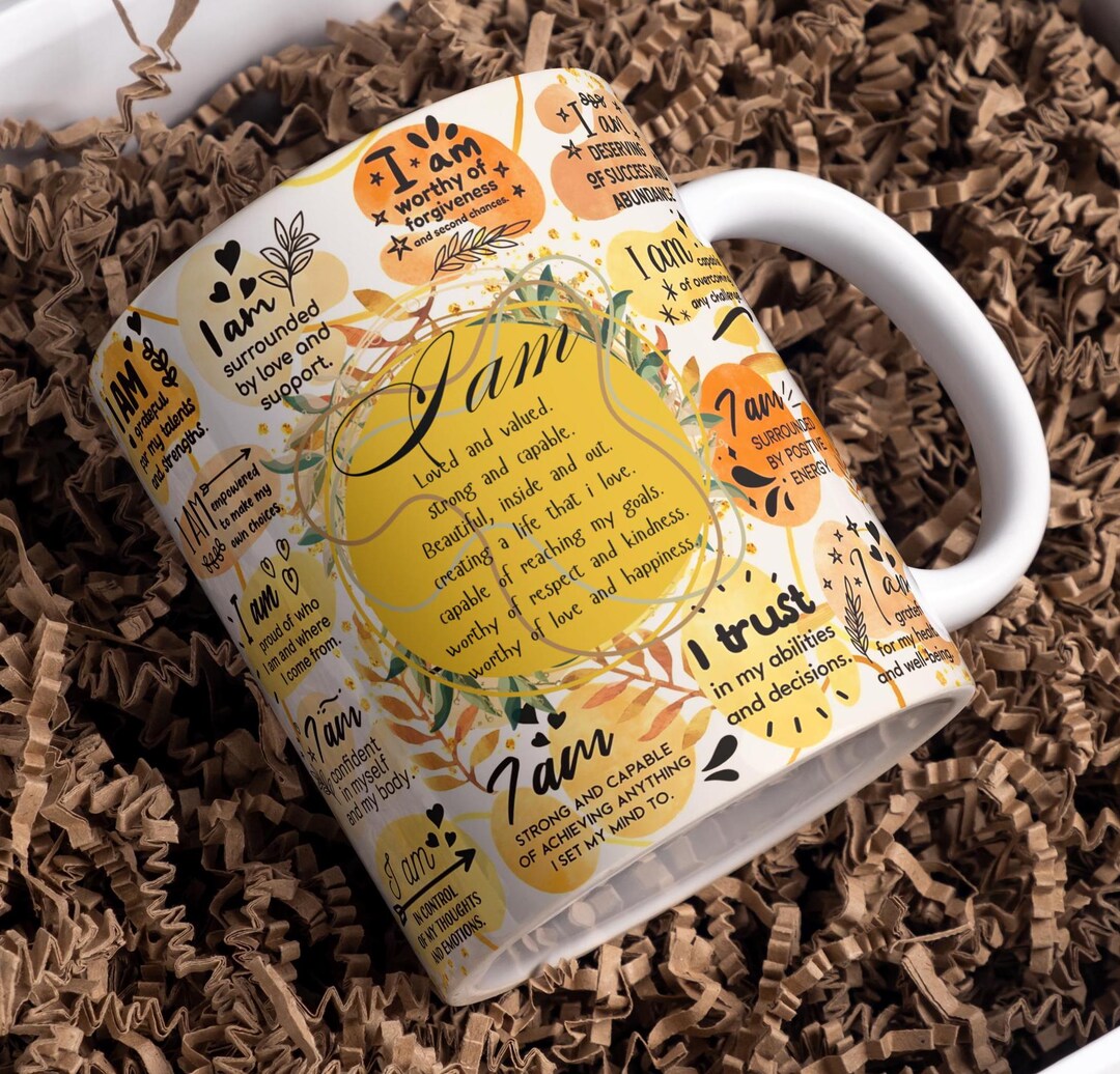 I Am Mug Wrap Around Digital Mug Design, 11oz & 15oz, Sublimation PNG ...